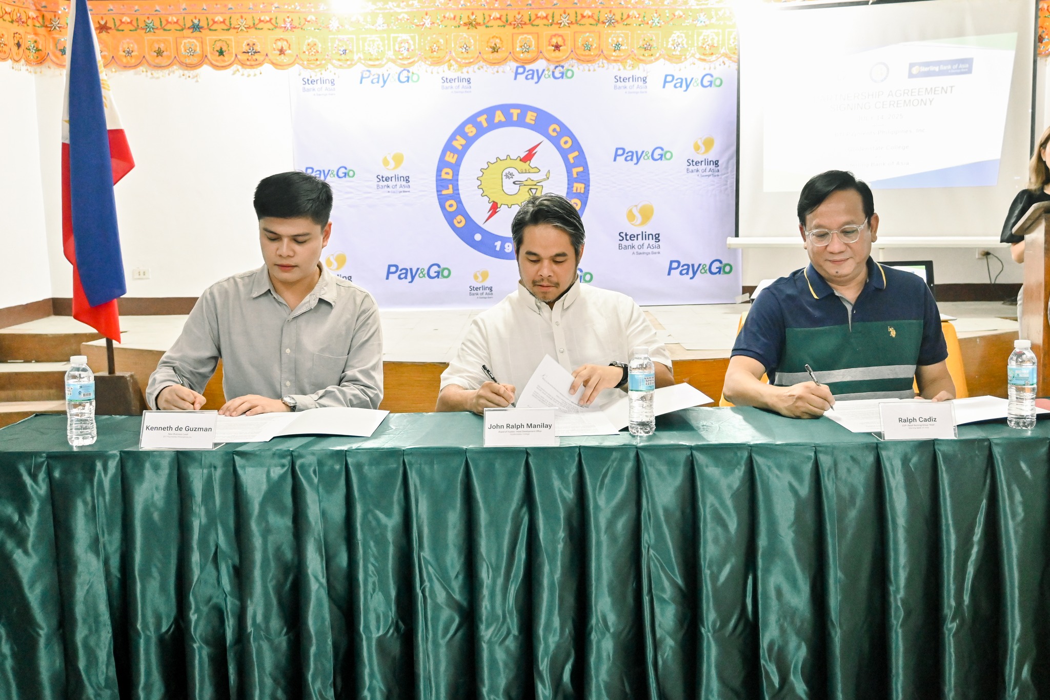 Goldenstate College, Pay and Go, and Sterling Bank sign MOA; unveil ...